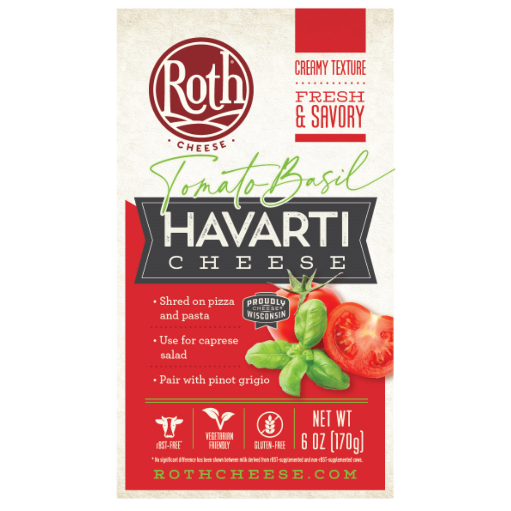 Tomato Basil Havarti - Roth Cheese