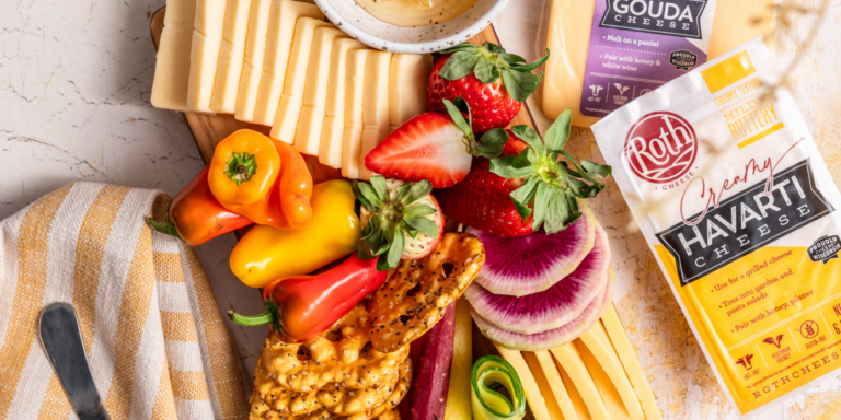 Spring Cheeseboard with Gouda and Creamy Havarti - Roth Cheese